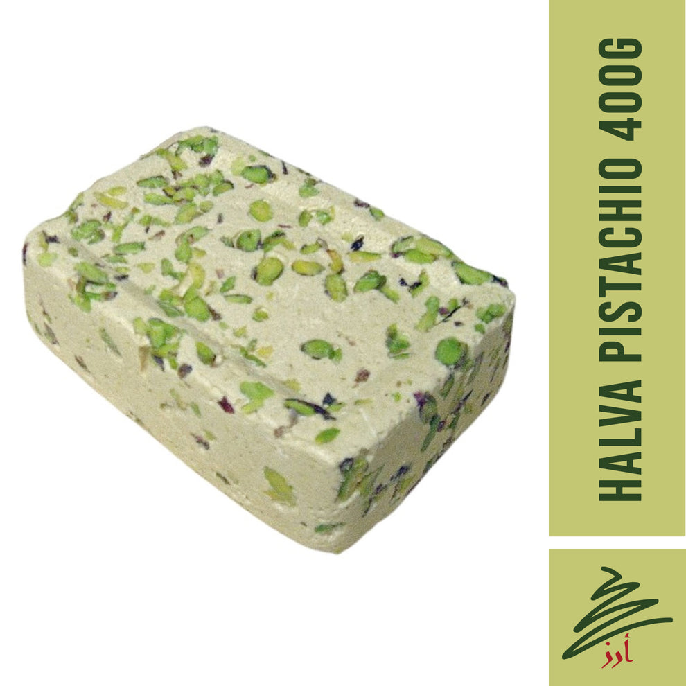 ALAHLAM Halava Halawa Pistachio Tahini Spread 400g – ARZ Arabic Store