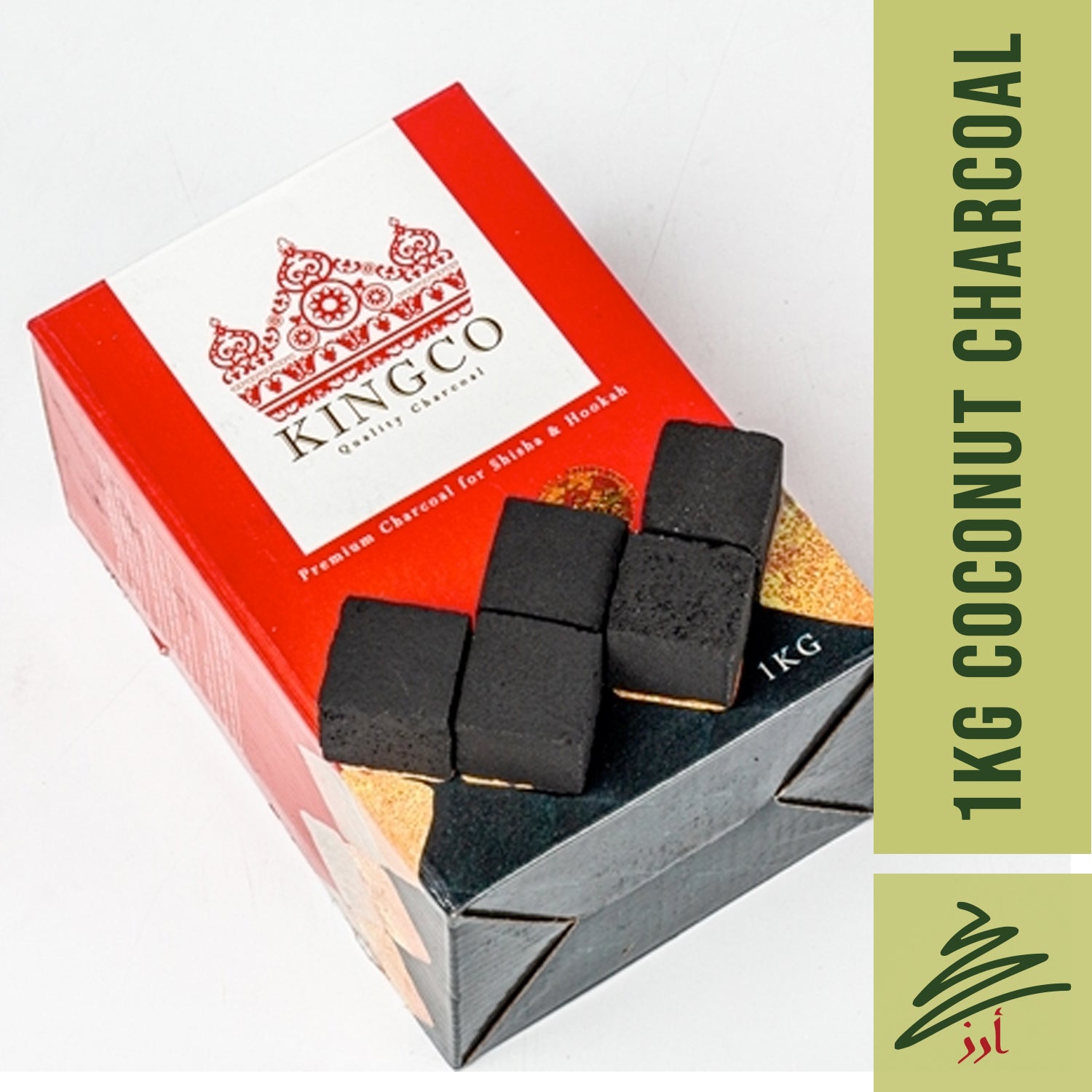 KINGCO 100% Coconut Briquette Cubes Bakhoor 1kg – ARZ Arabic Store